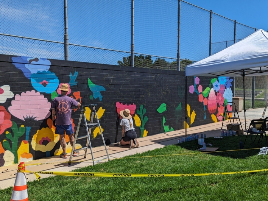 New Mural At Alta Laguna Park Shows Colorful Progress | Laguna Beach ...