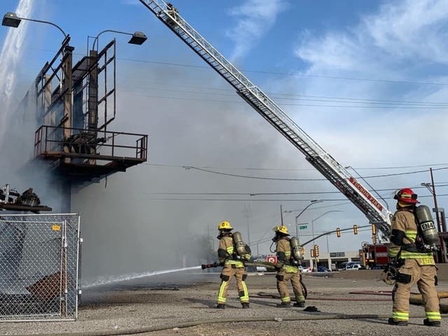 Vacant Building Burns On North Oracle In Tucson: Fire Department ...