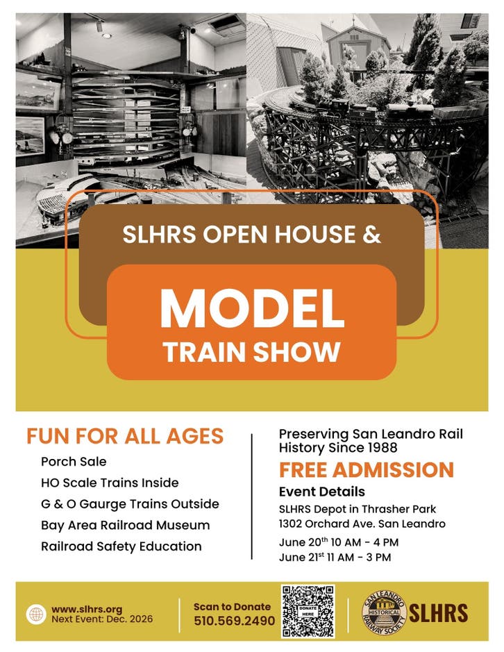 Jun 20 | Slhrs Open House & Model Train Show | Bay Point, CA Patch