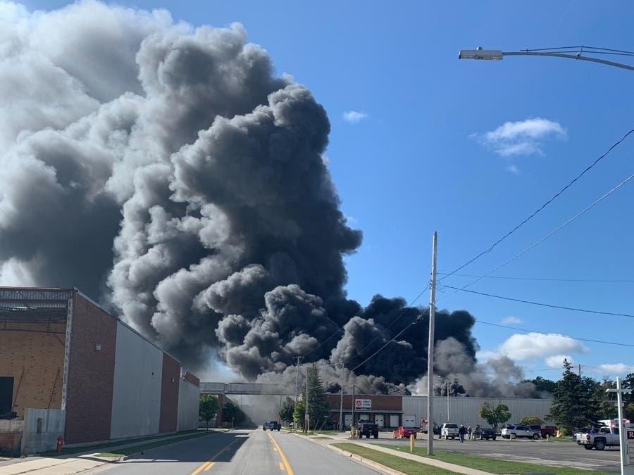 Massive Northern MI Fire Forces Residents To Shelter In Place: Police ...