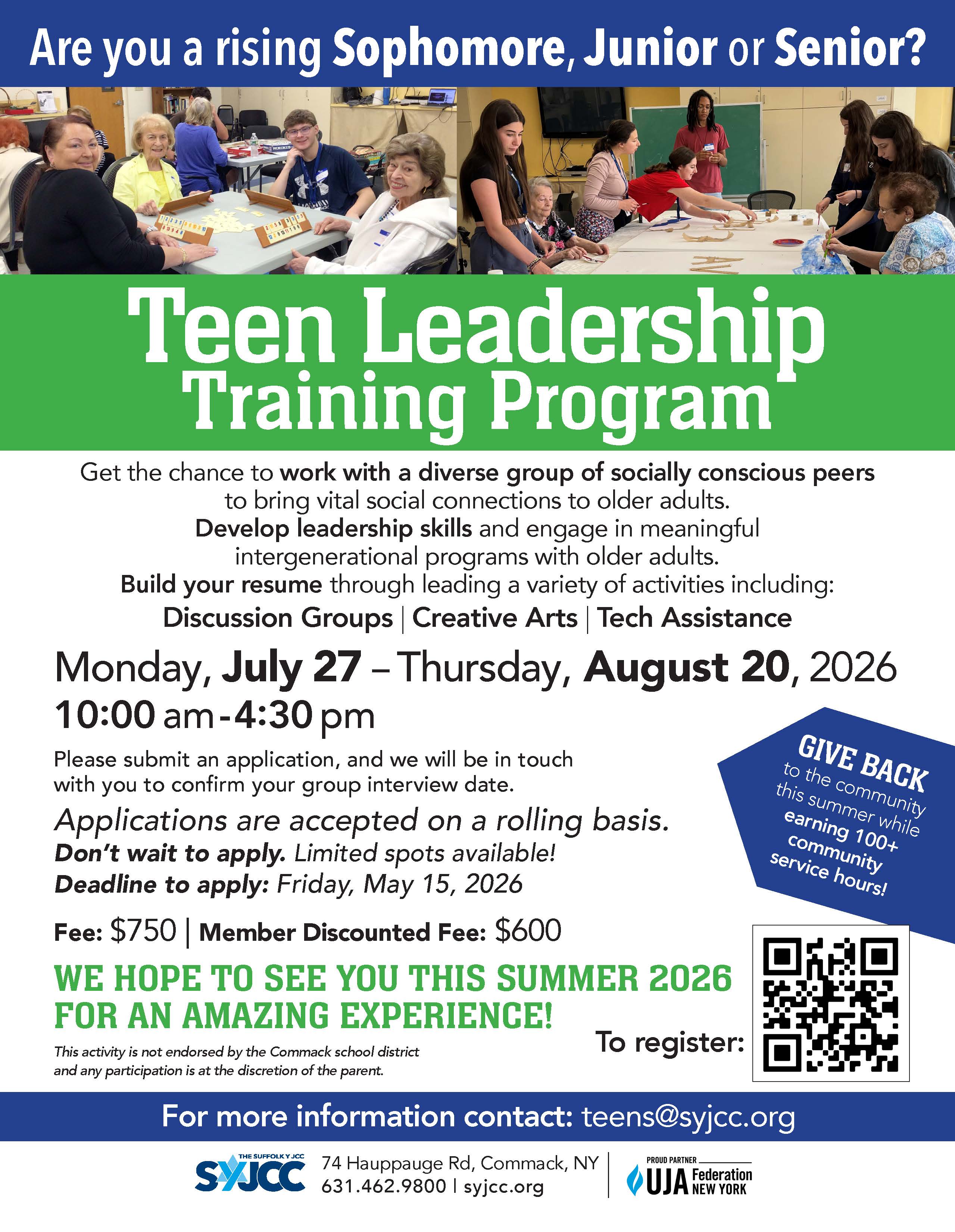 Jul 27 | Teen Leadership Training Program | Commack, NY Patch