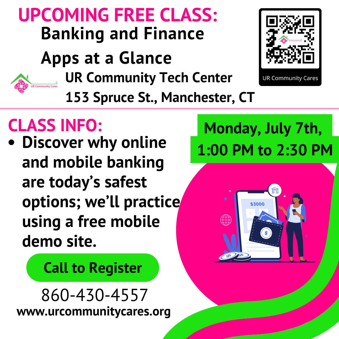 Jul 7 | Free Class - Banking and Finance Apps at a Glance | Manchester ...