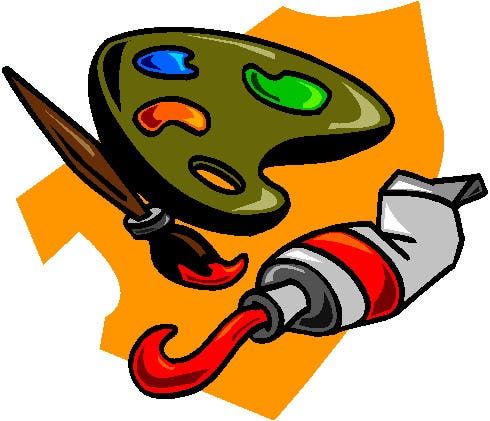 Artist At Work Clip Art