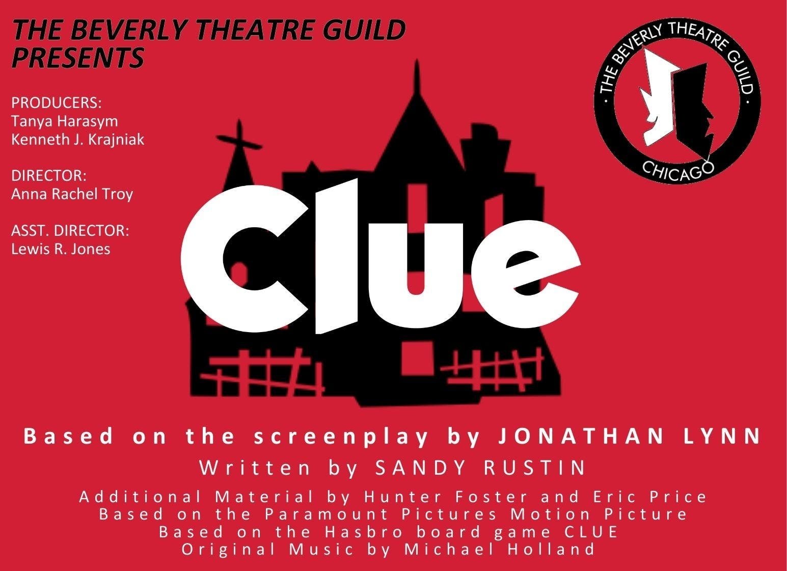 Feb 14 | Beverly Theatre Guild presents CLUE: Onstage - Matinee ...