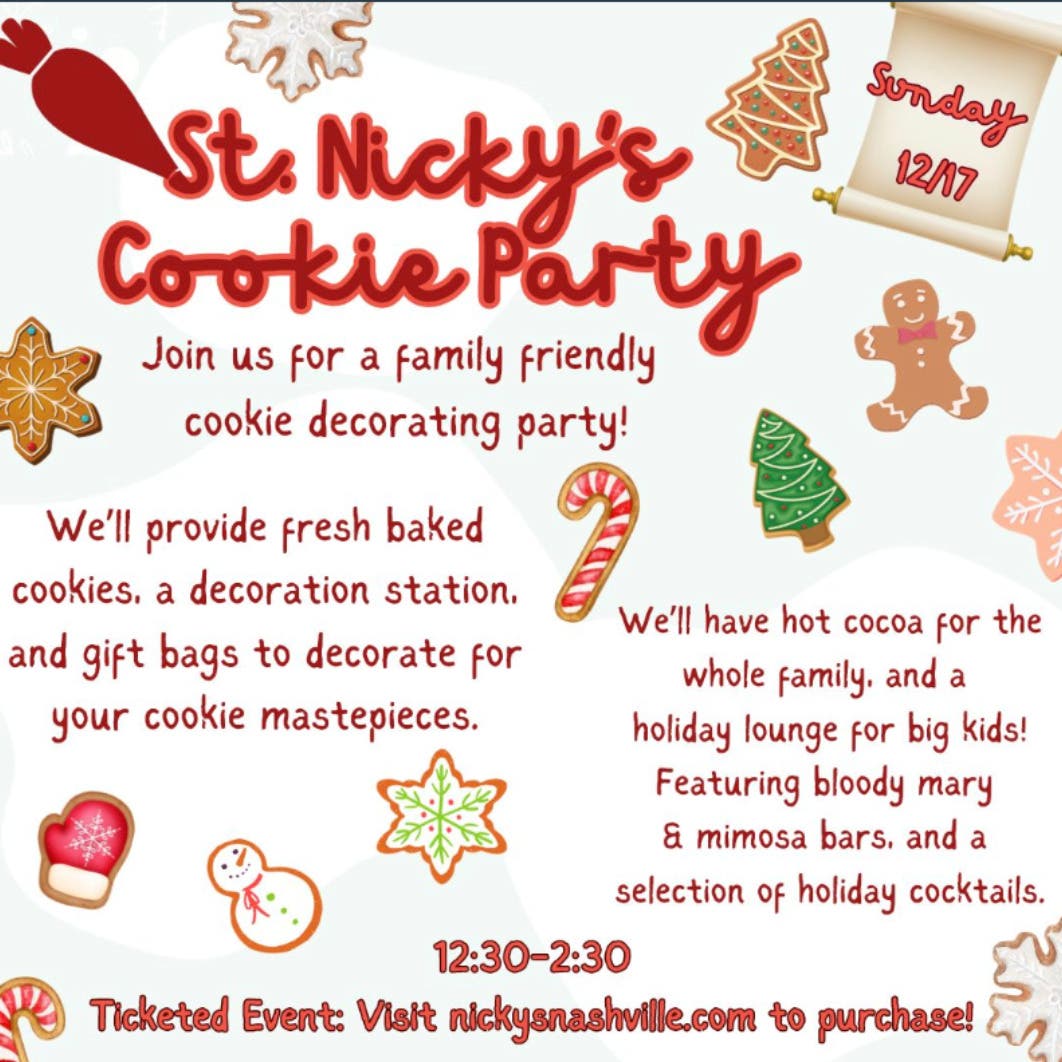 Dec 17 | St. Nicky’s Cookie Decorating Party | Nashville, TN Patch