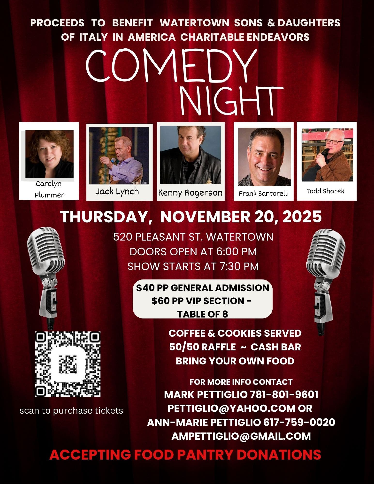 Nov 20 | Comedy Night | Watertown, MA Patch