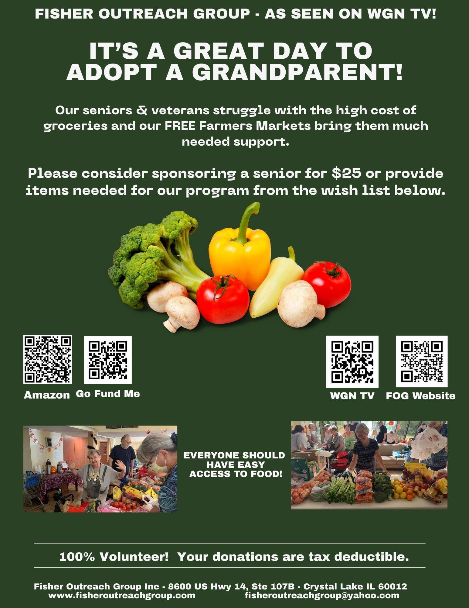 Apr 30 | Adopt A Grandparent Farmers Market & Garden Program | Crystal ...