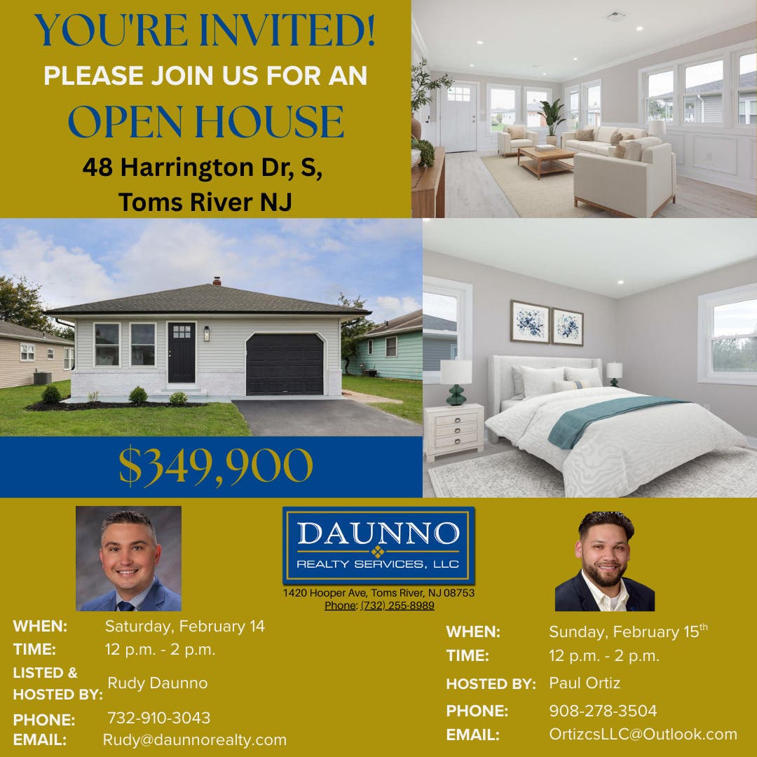 Feb 15 | Open House Weekend | Toms River, NJ Patch