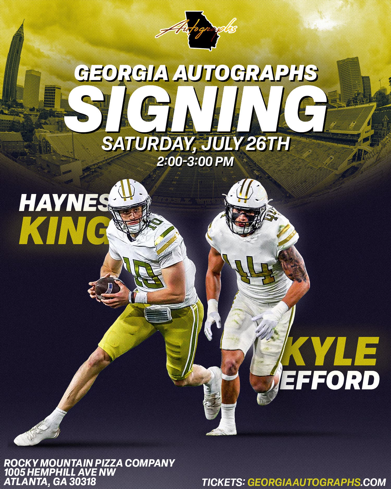 Jul 26 | Georgia Techs Haynes King & Kyle Efford Autograph Signing ...
