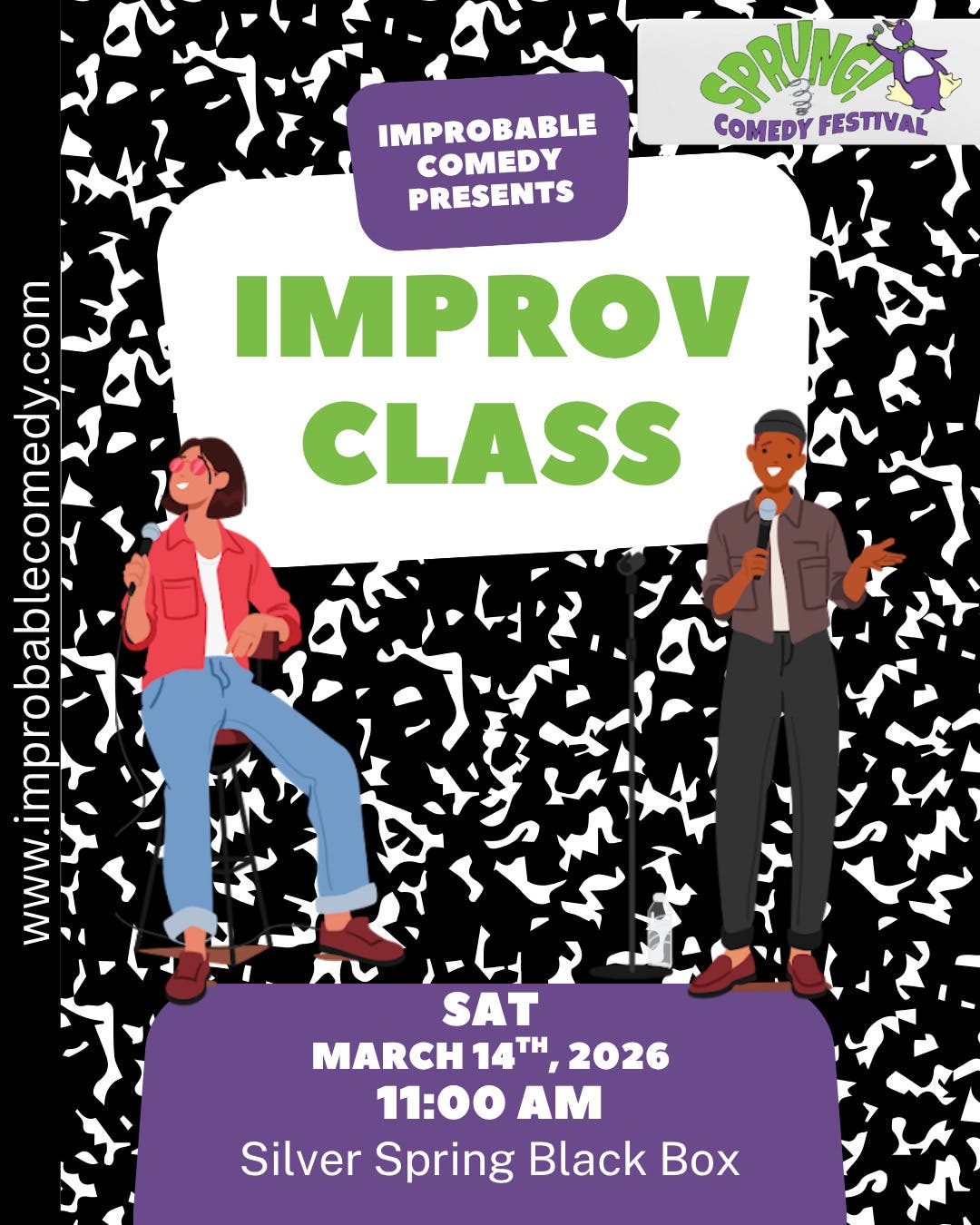 Mar 14 | Improv Class @ SPRUNG! Comedy Festival | Silver Spring, MD Patch