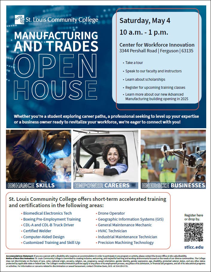 May 4 | Manufacturing and Trades OPEN HOUSE | Florissant, MO Patch