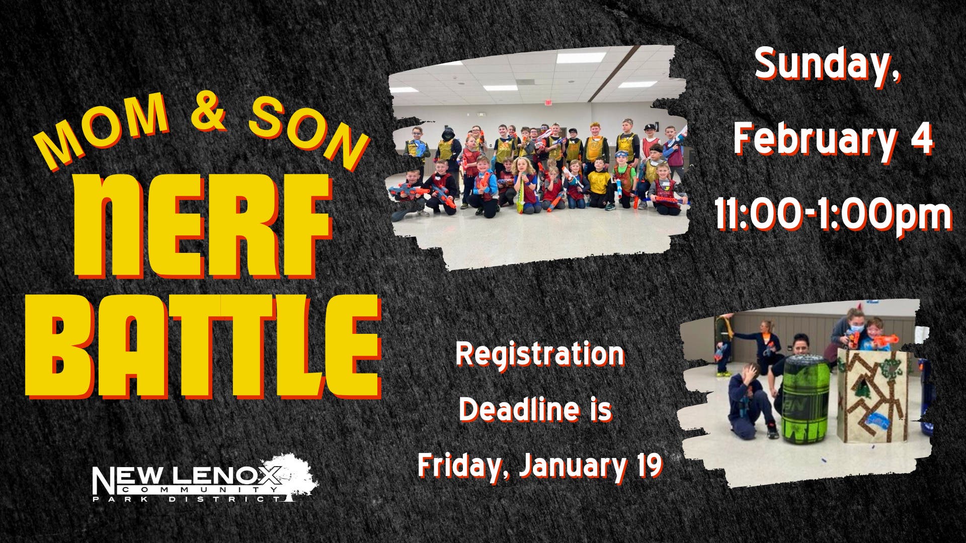 Feb 4 | Mom & Son Nerf Battle | New Lenox, IL Patch