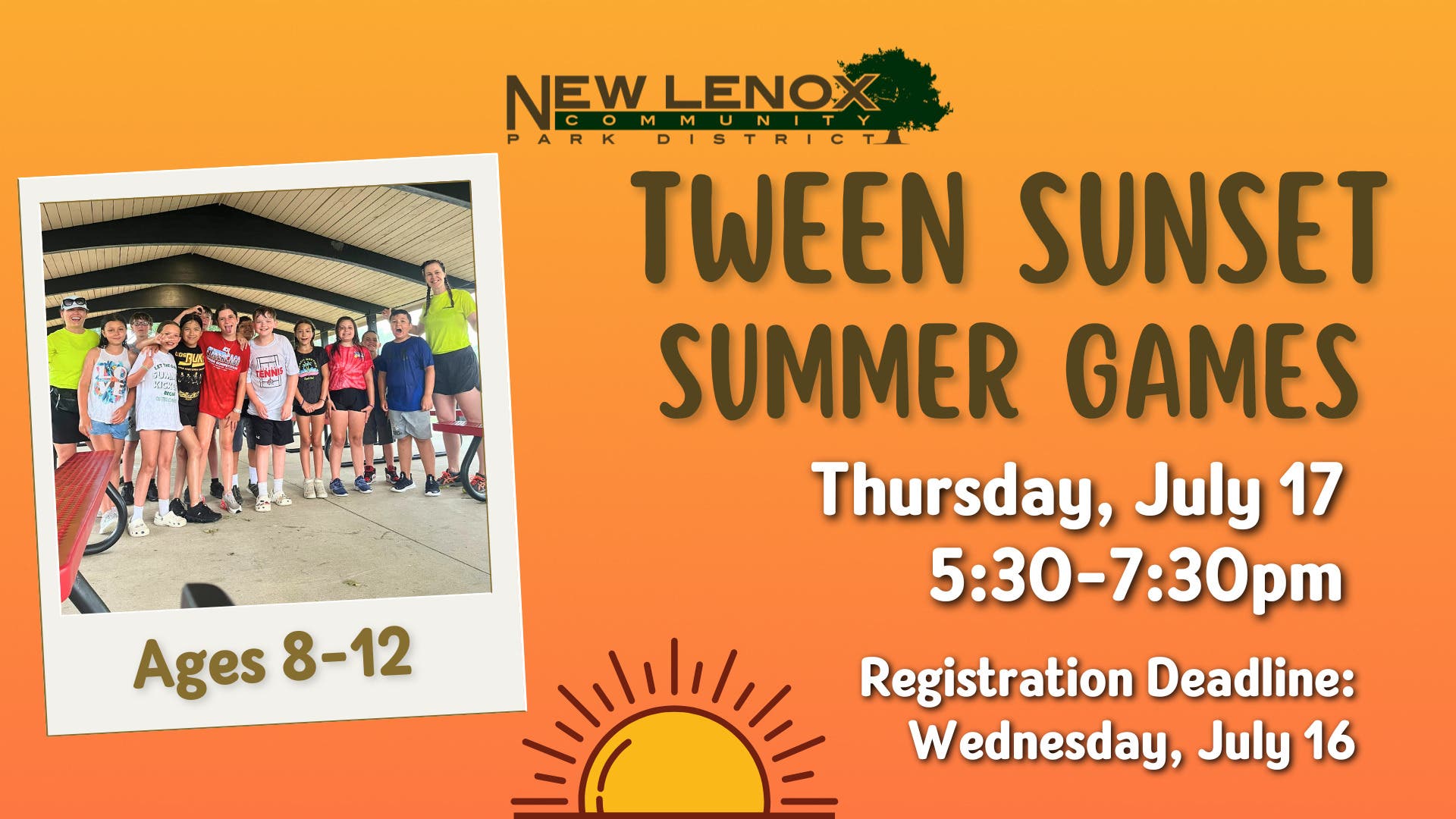 Jul 17 | Tween Sunset Summer Games | New Lenox, IL Patch