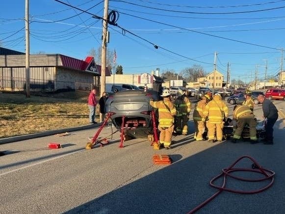 Man Rescued Friday After Vehicle Flipped In Tredyffrin: Fire Officials ...