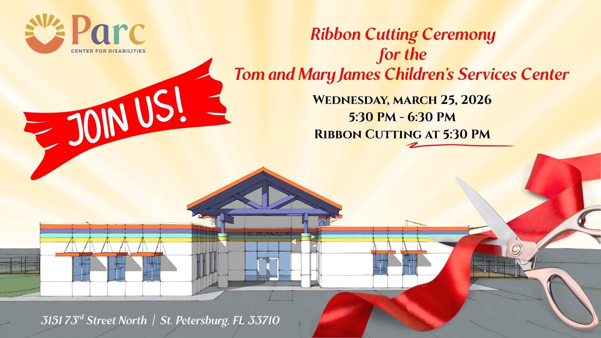 Mar 25 | Grand Opening & Ribbon Cutting: Parc Center for Disabilities ...