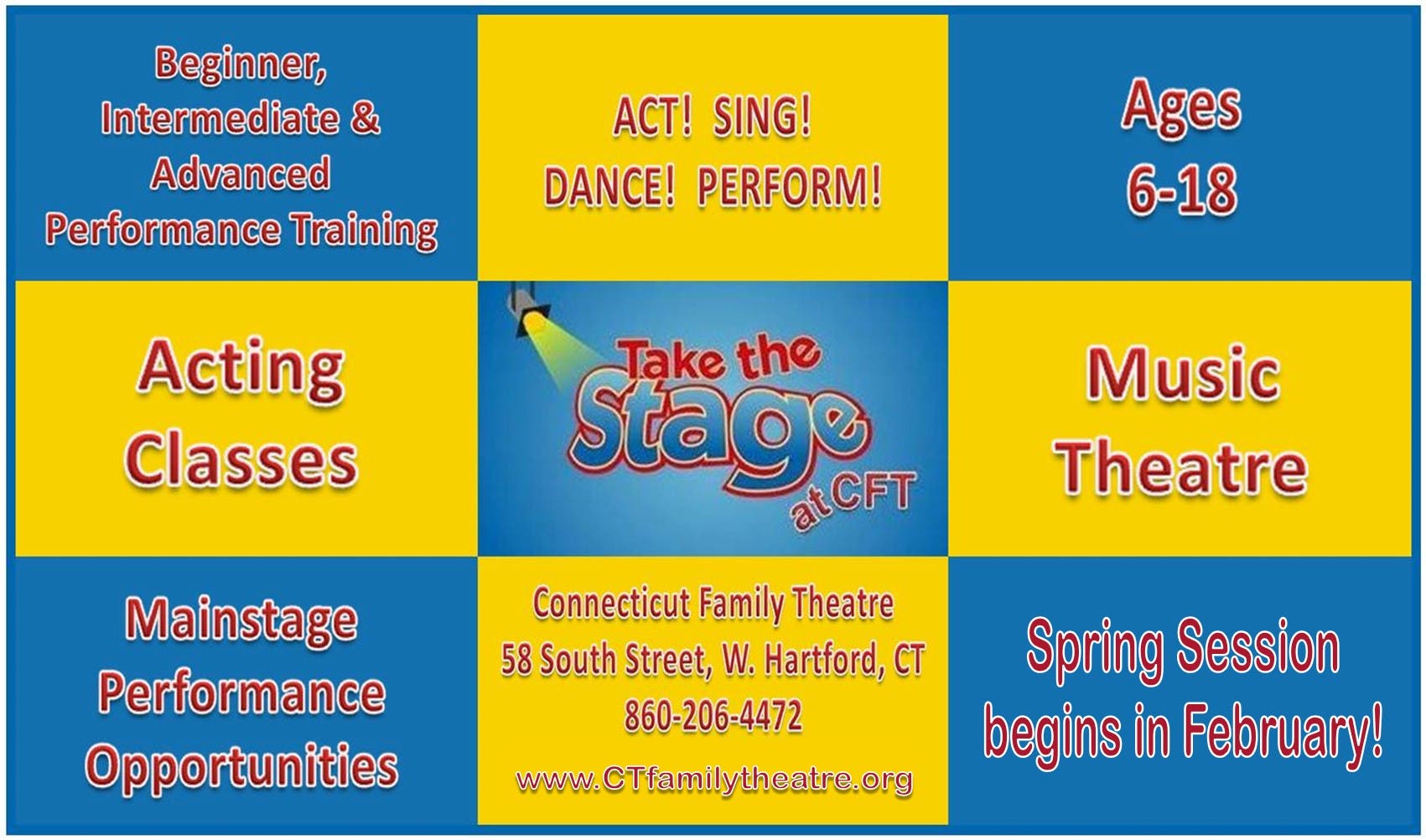 Feb 3 | Spring Theatre Classes Begin In February! | West Hartford, CT Patch