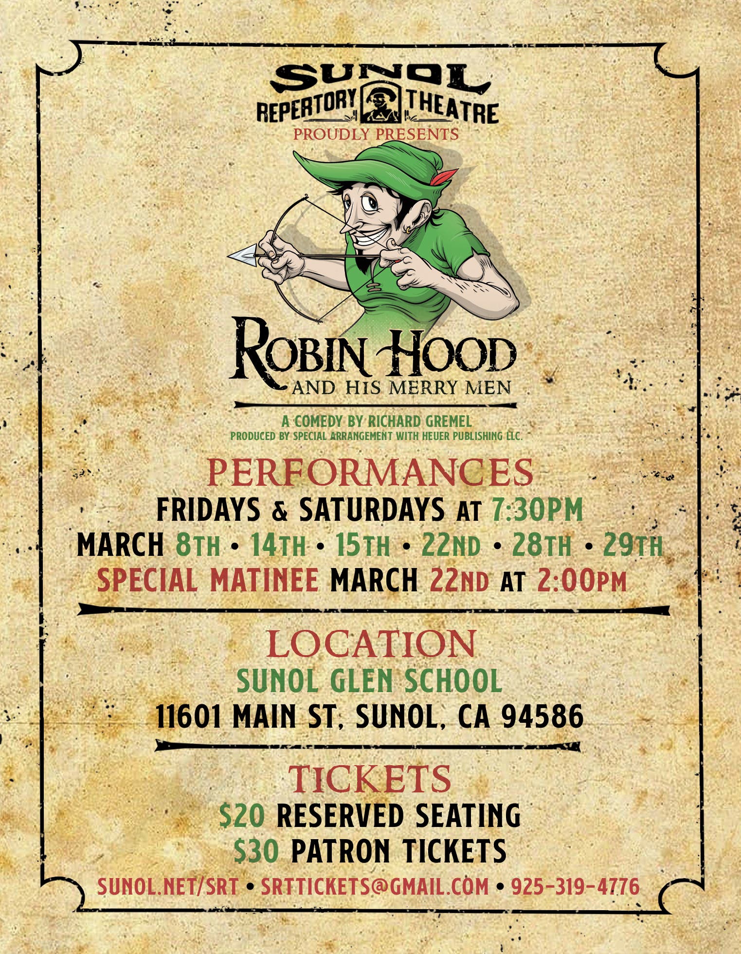 Mar 14 | Sunol Repertory Theatre Presents "Robin Hood & His Merry Men ...