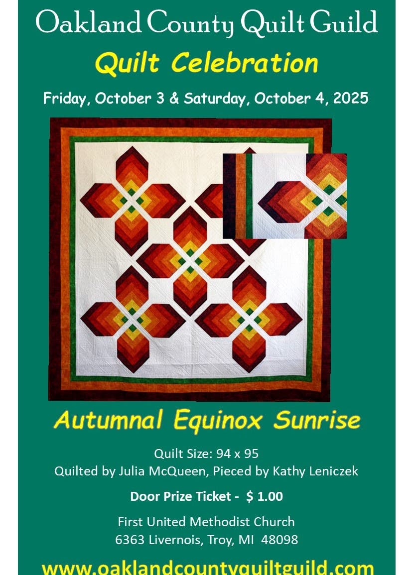 Oct 4 | Quilt Celebration 2025 presented by Oakland County Quilt Guild ...
