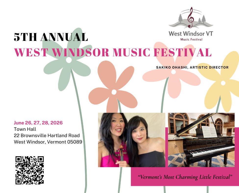 Jun 26 | West Windsor, VT Music Festival 2026 | Woodstock, VT Patch