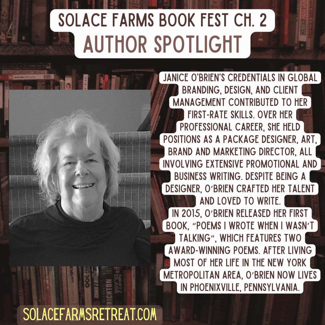 Nov 12 | Book Fest: Ch. 2 - Author Spotlight: Janice O'Brien ...