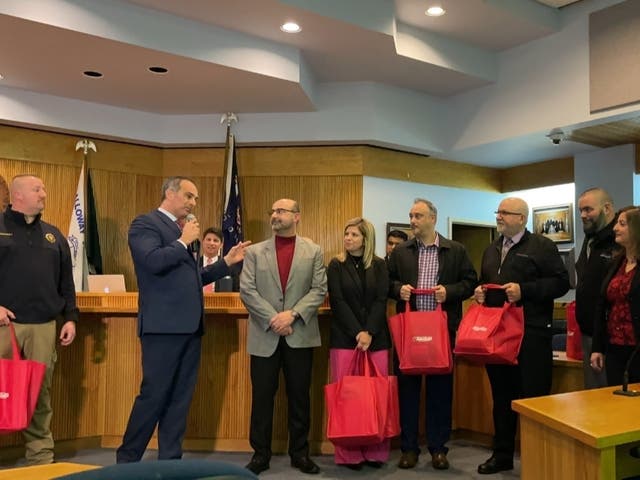 400th AED Donated To Galloway Fire Dept. By AtlantiCare | Galloway, NJ ...