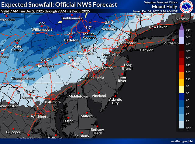 Snowy, Icy, Rainy Day Ahead For NJ As Winter Storm Hits State: Latest ...