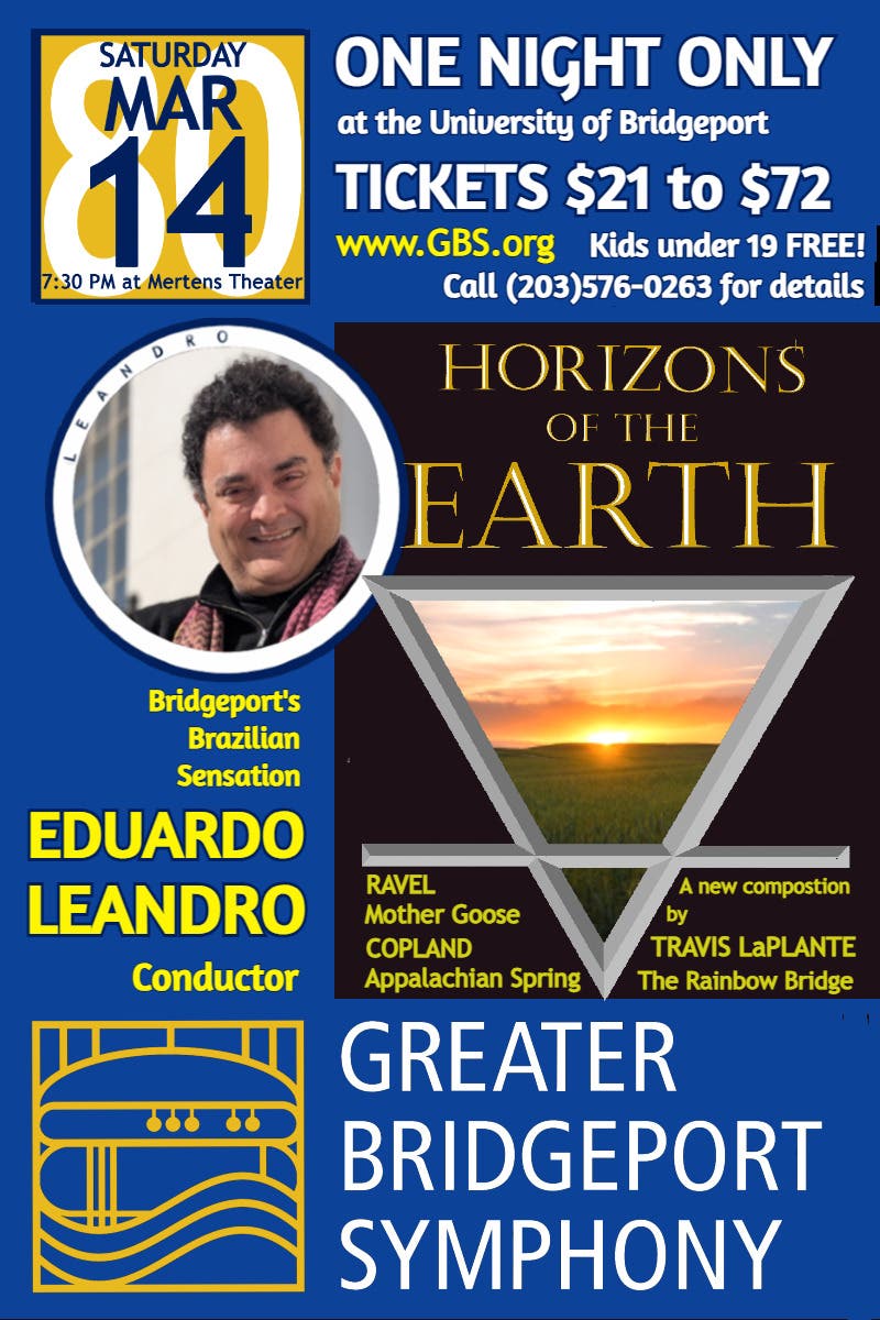 Mar 14 | Greater Bridgeport Symphony (GBS) Presents Horizons Of The ...