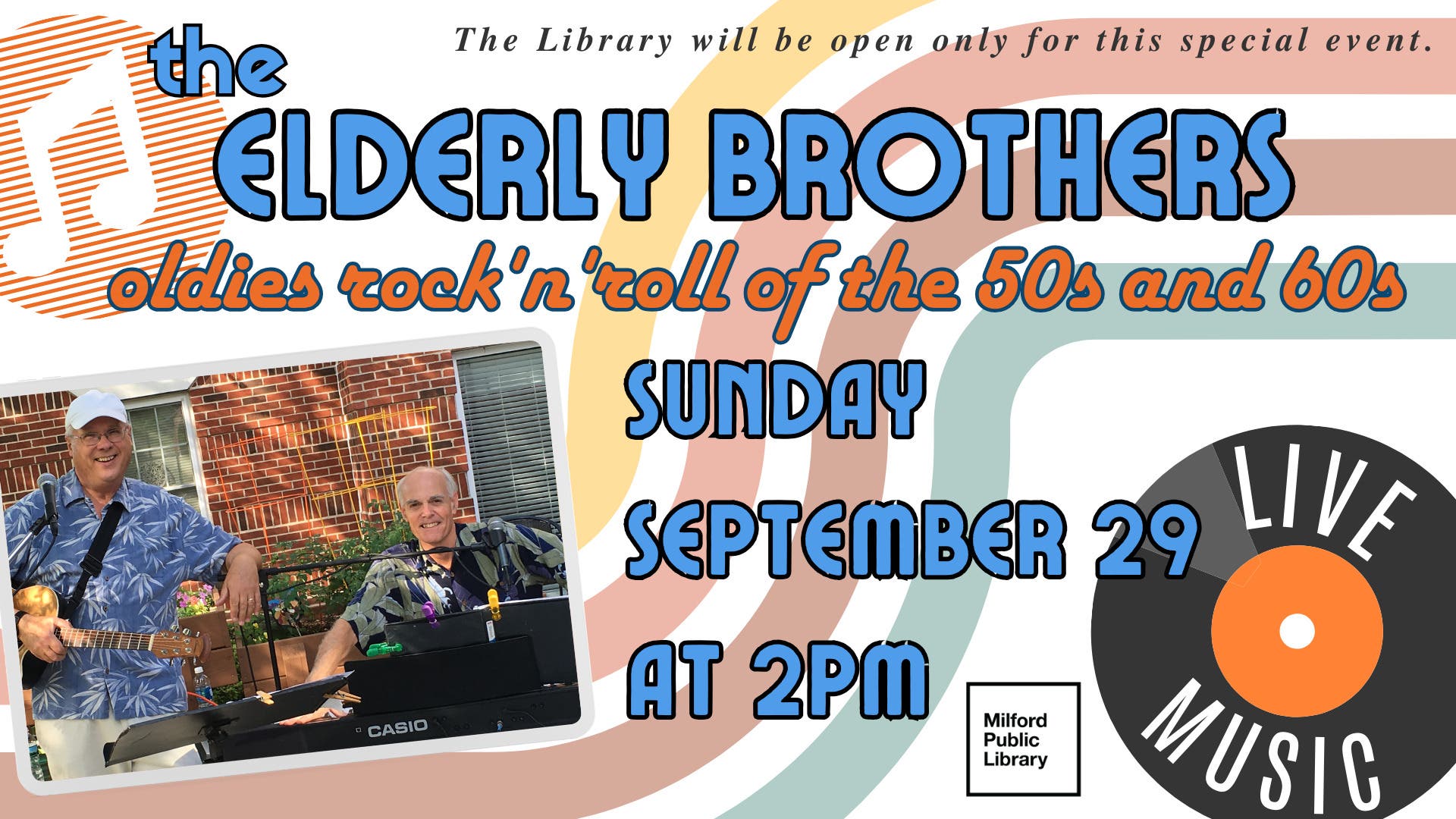 Sep 29 | SUNDAY SPECIAL EVENT: The Elderly Brothers: Oldies Rock 'n ...