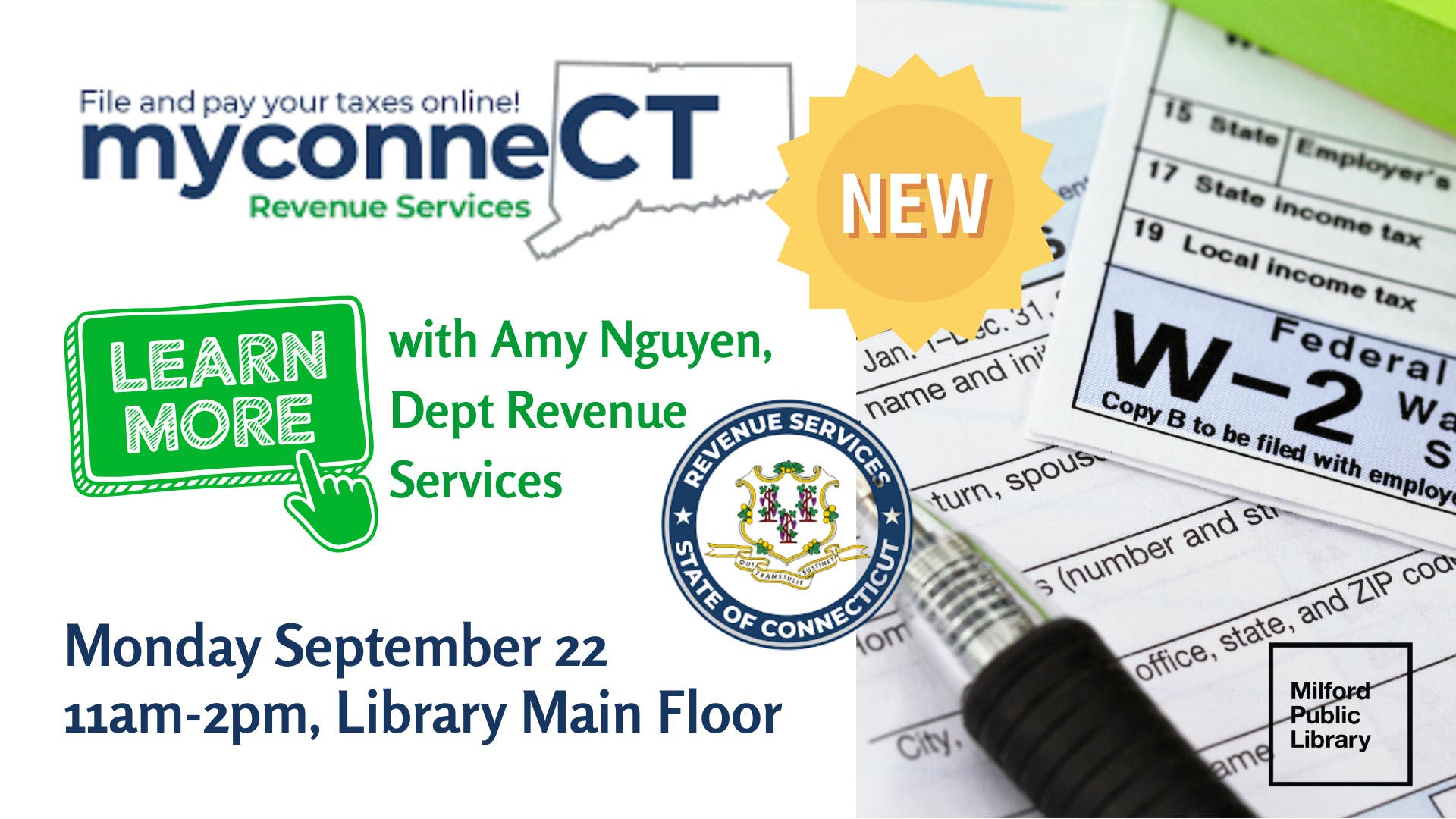 Sep 22 | MyConneCT: The New Way to File Taxes Online | Milford, CT Patch