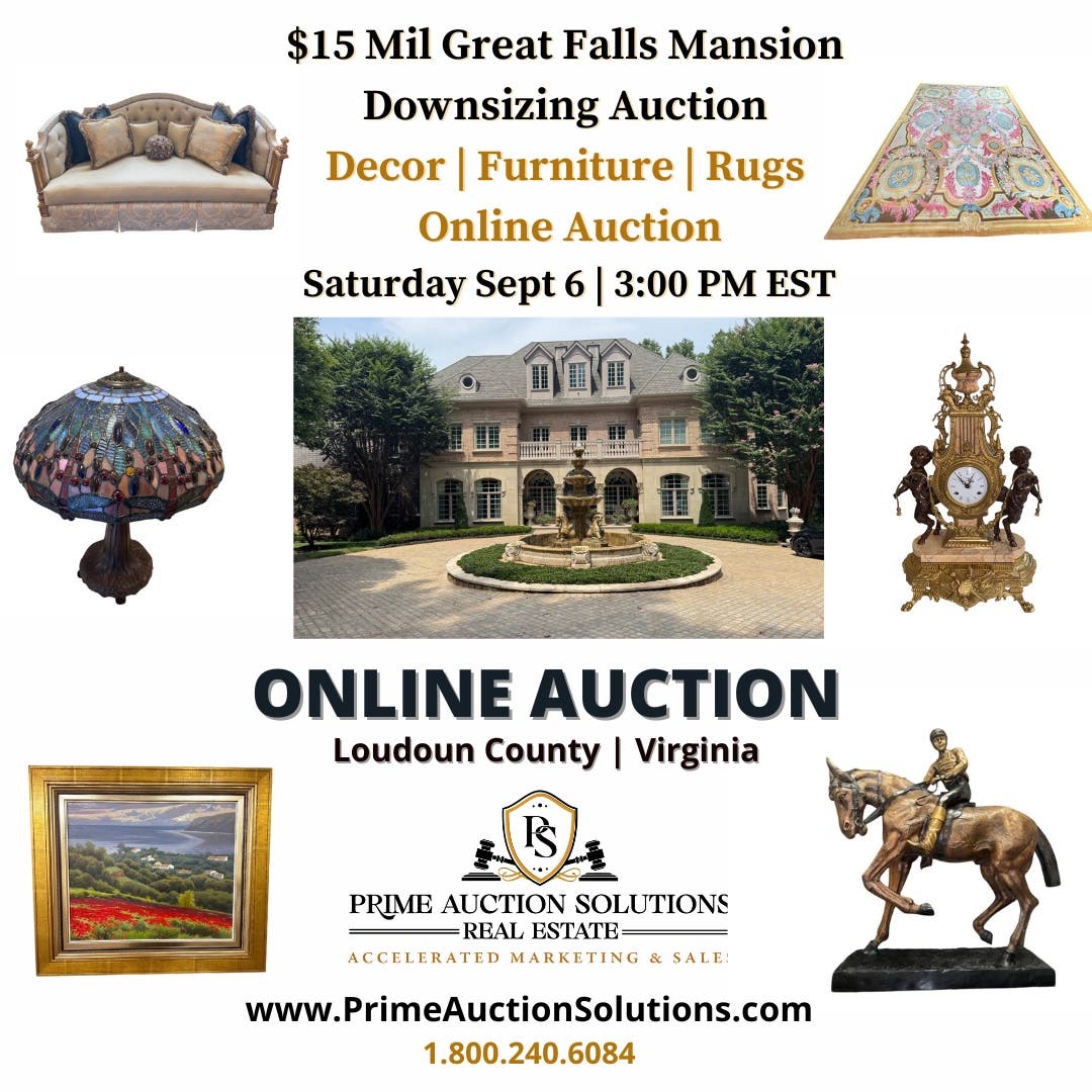 Sep 6 | $15 Million Great Falls Downsizing Mansion Online Auction ...
