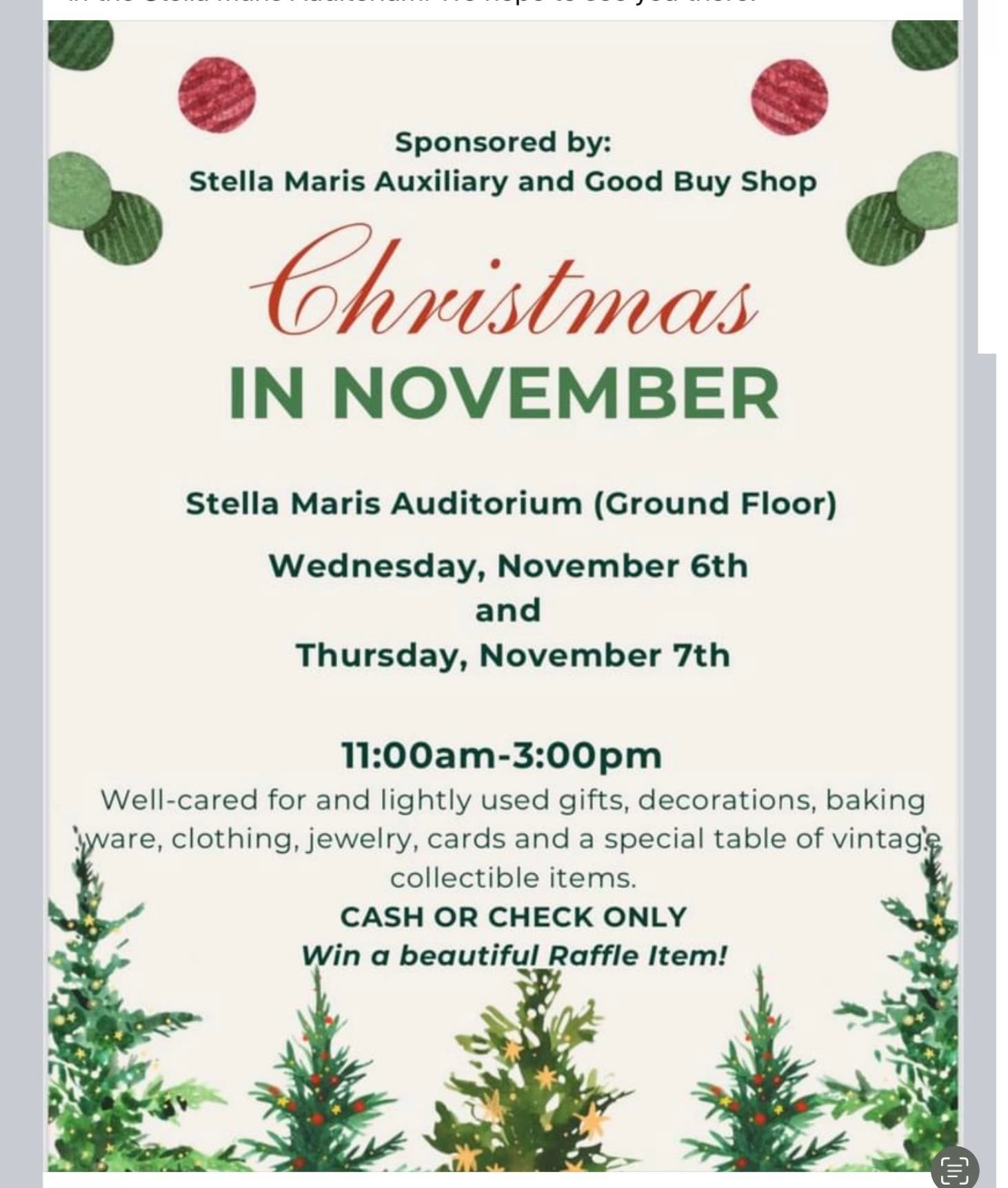 Nov 6 | Good Buy Shop Christmas In November Sale | Towson, MD Patch
