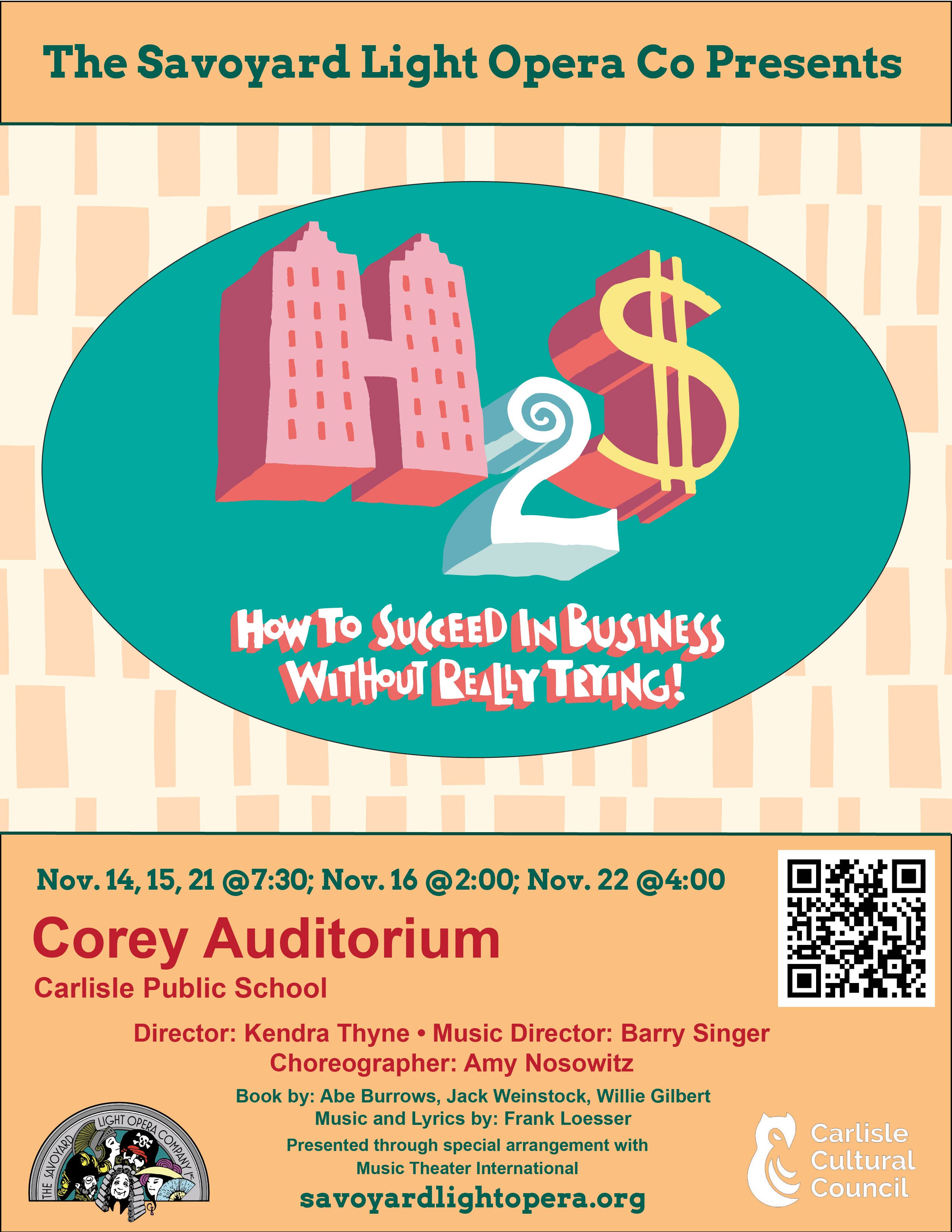 Nov 15 | How to Succeed in Business Without Really Trying | Carlisle ...