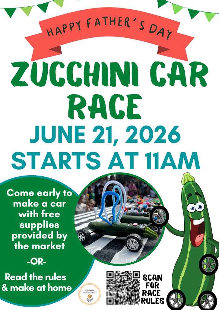 Jun 21 | Challenge Dad to a Zucchini Car Race at the Farmers' Market ...
