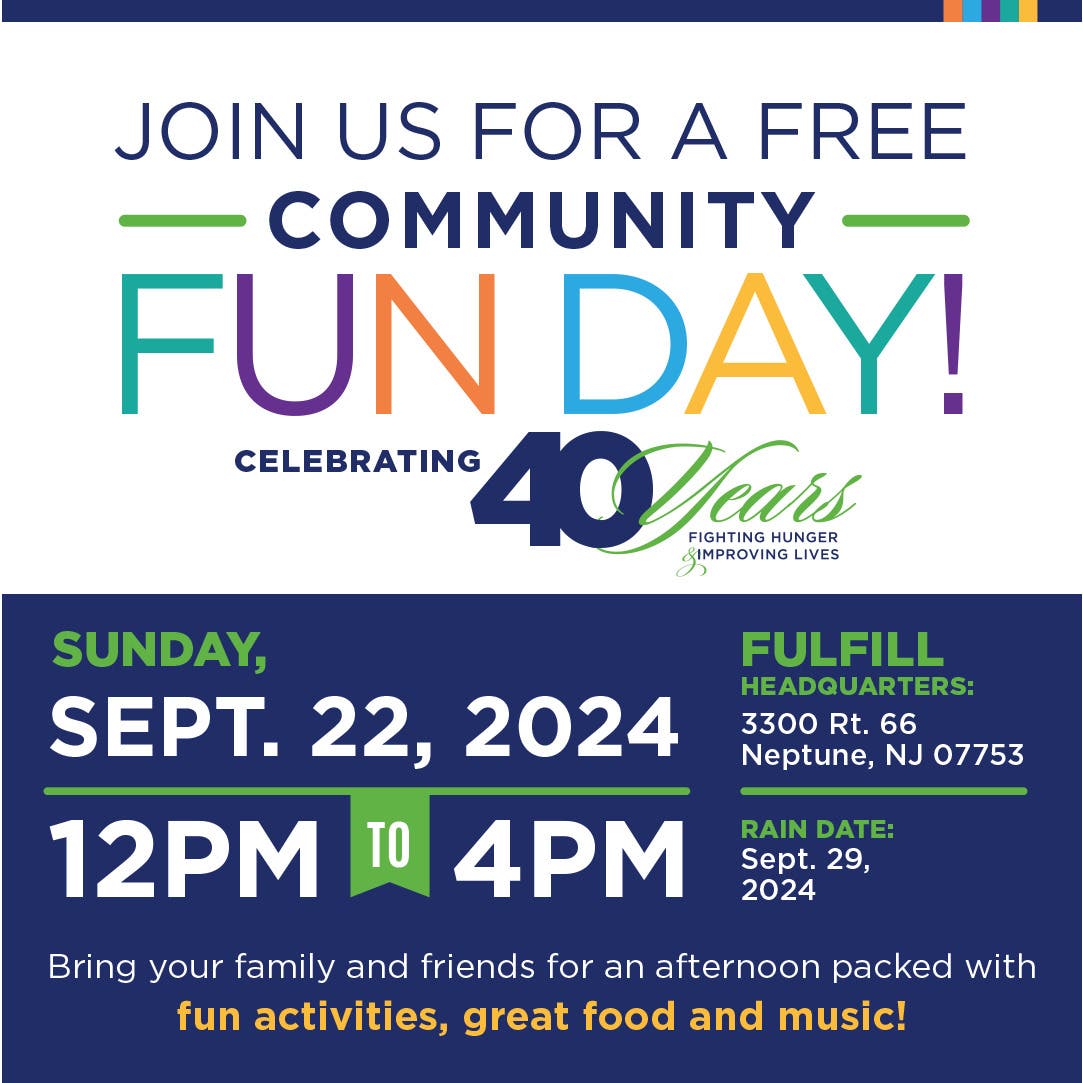 Sep 22 | Neighbors Invited to Celebrate Fulfill’s 40 years of service ...