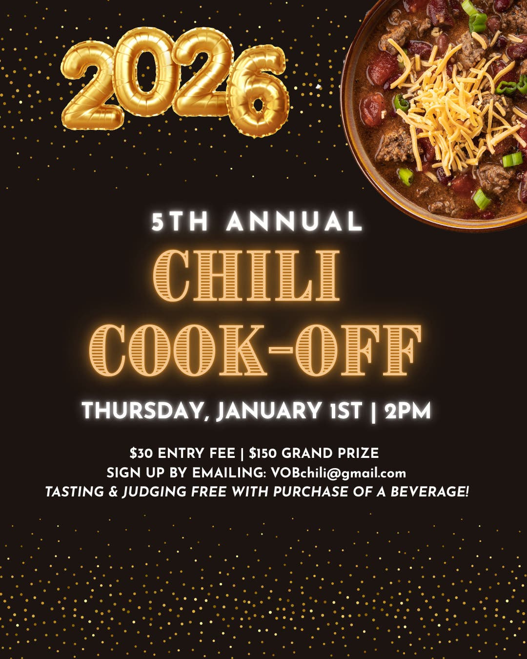 Jan 1 | 5th Annual Chili Cook-Off | Charlotte, NC Patch