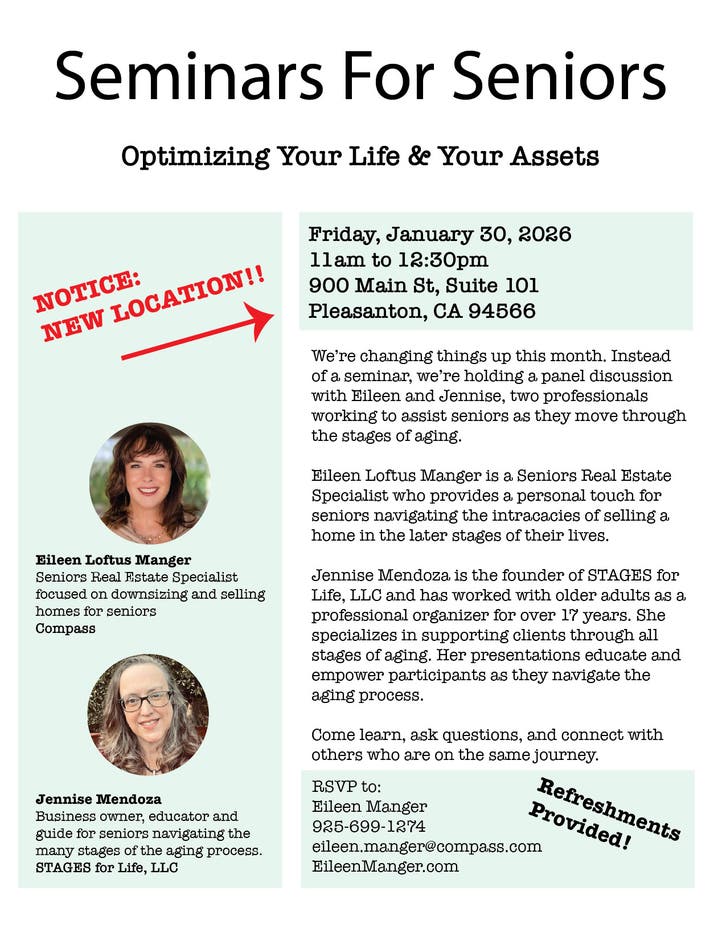 Jan 30 | Senior Seminar | Livermore, CA Patch