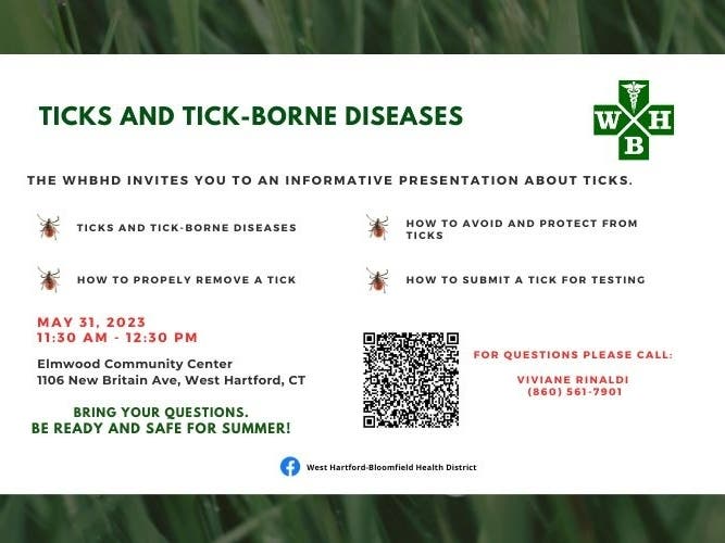 Tick Diseases Topic Of Special West Hartford Forum | West Hartford, CT ...