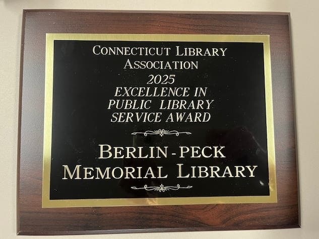 Major Award Announced For Berlin Library | Berlin, CT Patch