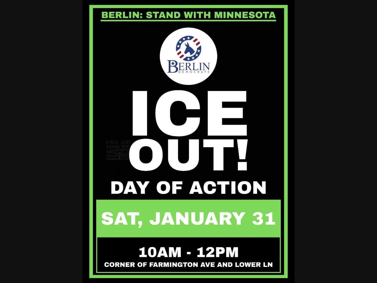 Berlin Dems To Protest ICE Killings In Minneapolis | Berlin, CT Patch