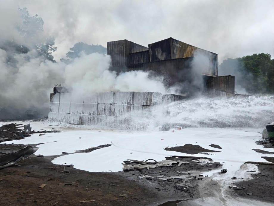 VIDEO: Firefighters Battle Massive Junkyard Fire In Southington: UPDATE ...