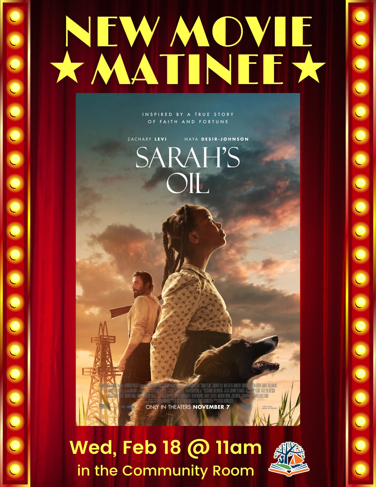 Feb 18 | New Movie Matinee: Sarah's Oil | Larchmont, NY Patch