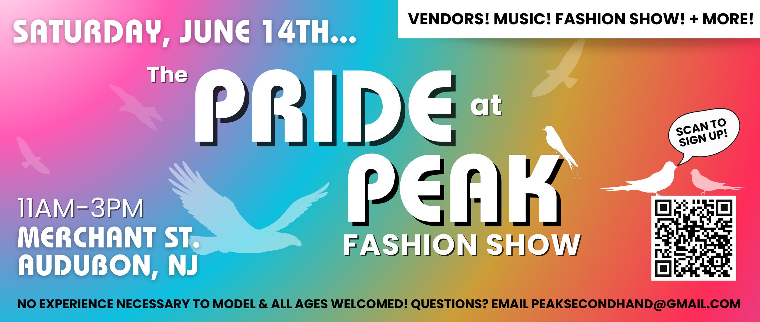 Jun 14 | Pride at Peak Fashion Show! | Audubon, NJ Patch