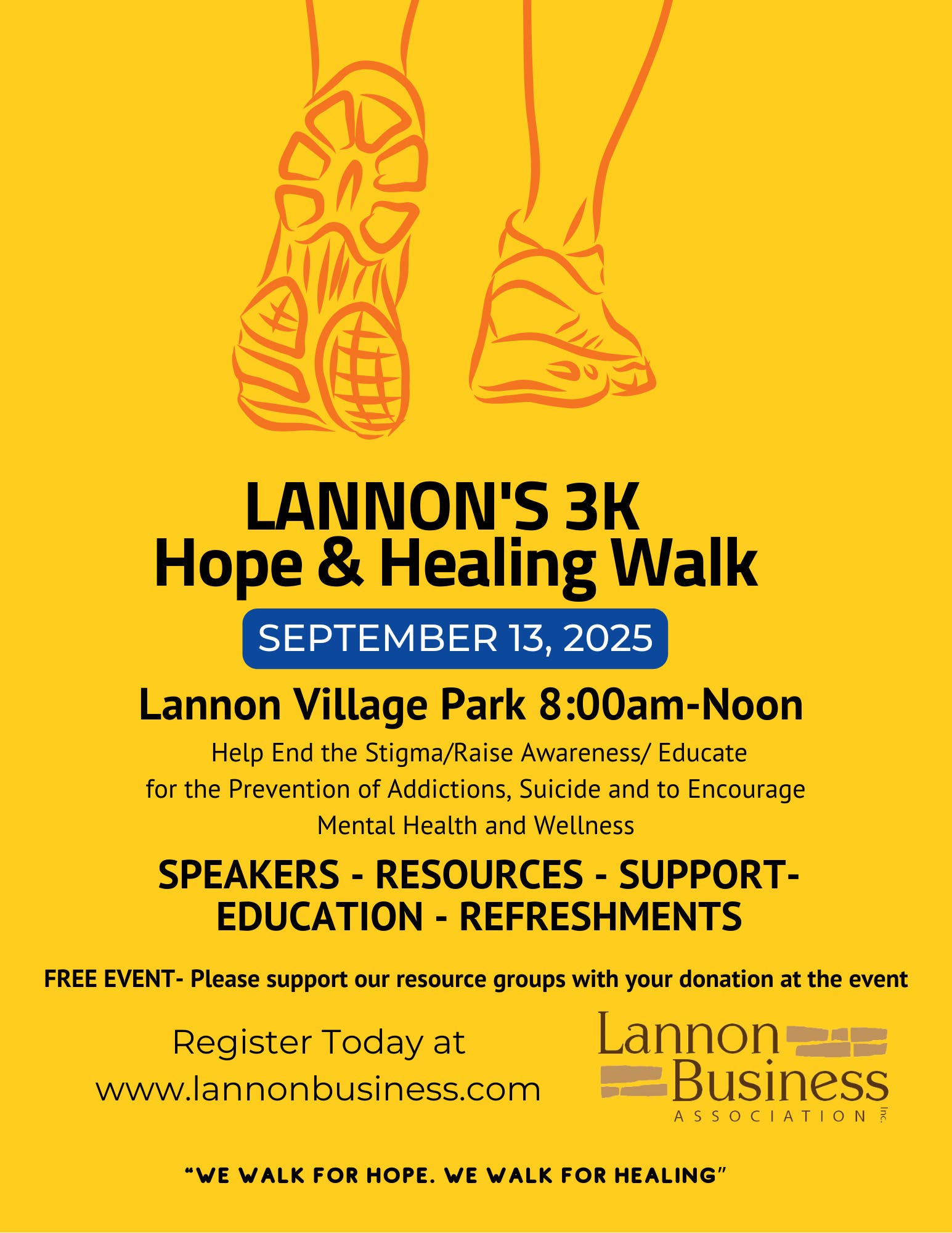 Sep 13 | Lannon 3K Walk for Hope & Healing | Menomonee Falls, WI Patch