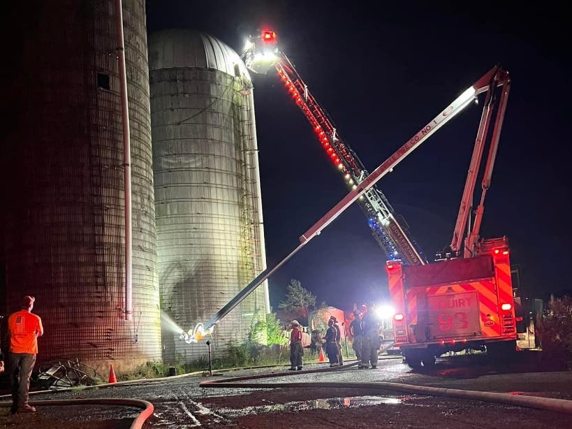 Fire Ignites Inside Storage Silo In Warrington Township | Doylestown ...