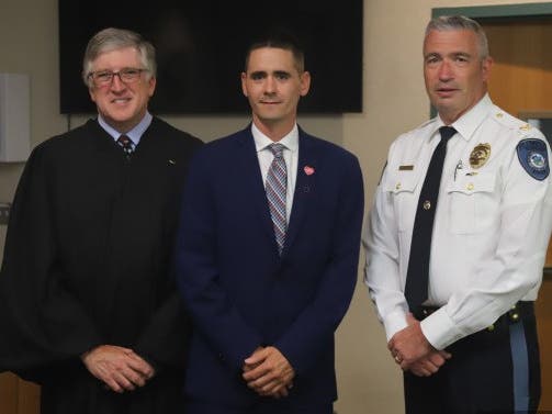 New Police Officer Takes The Oath In Plumstead Township | Doylestown ...