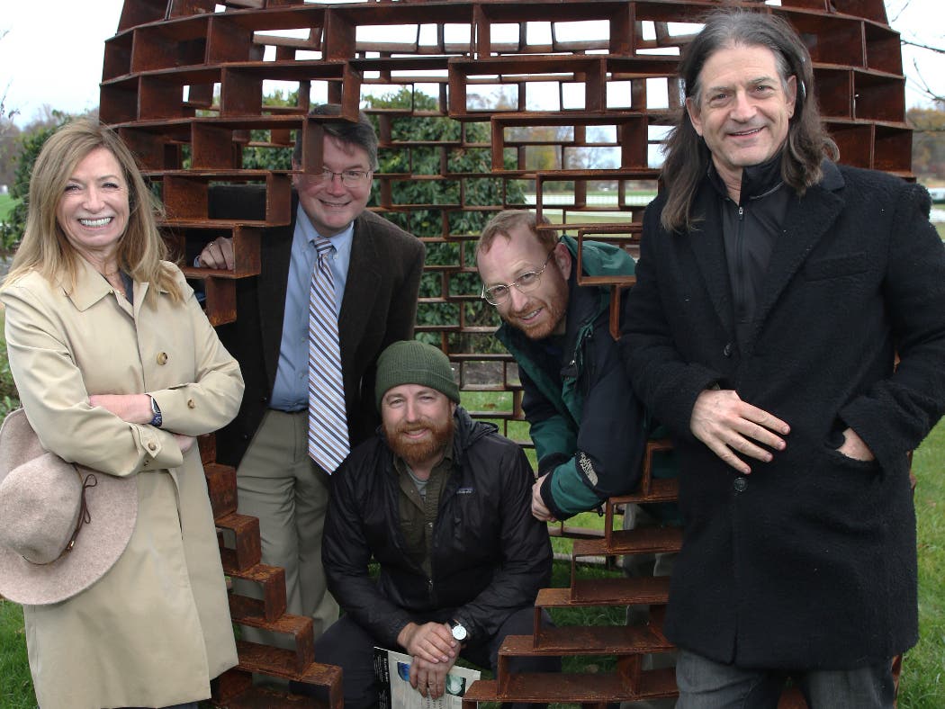 "Swords To Plowshares" Sculpture Dedicated At DelVal University ...