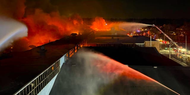 Warrington Firefighters Battled Massive Abington Building Fire ...
