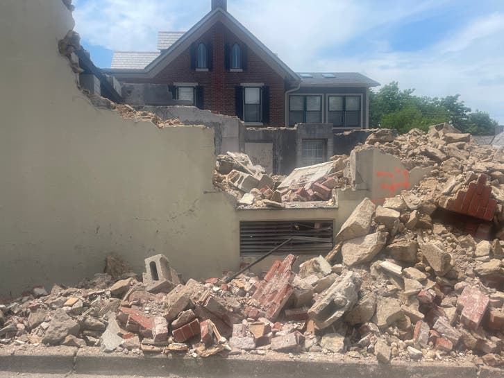 Former Doylestown Borough Hall Crumbles Into History | Doylestown, PA Patch