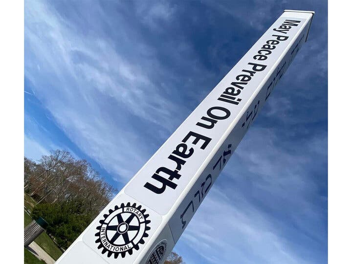 Rotarians To Dedicate Peace Pole At Newtown's Peaceable Kingdom Park ...