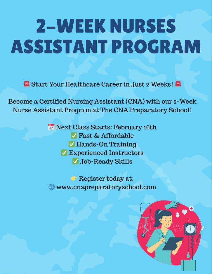 Feb 6 | 2-week Nurse Assistant Program | Norwalk, CT Patch